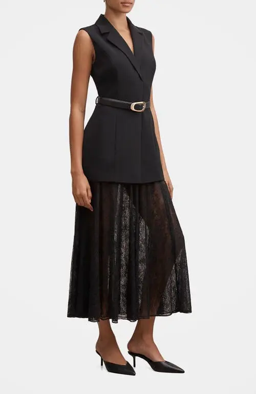 EVER NEW Shanae Belted Lace Maxi Dress