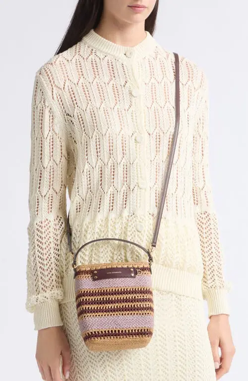 ANYA HINDMARCH Striped Raffia Crossbody Bag