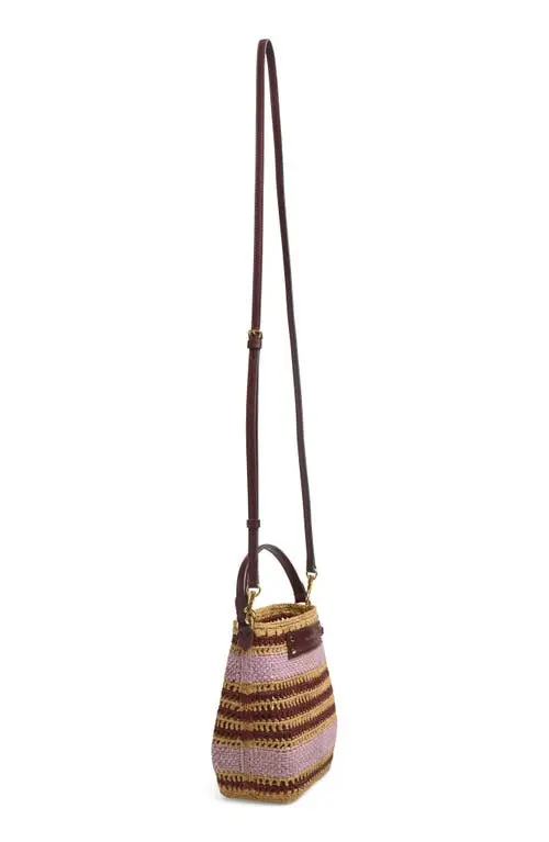 ANYA HINDMARCH Striped Raffia Crossbody Bag