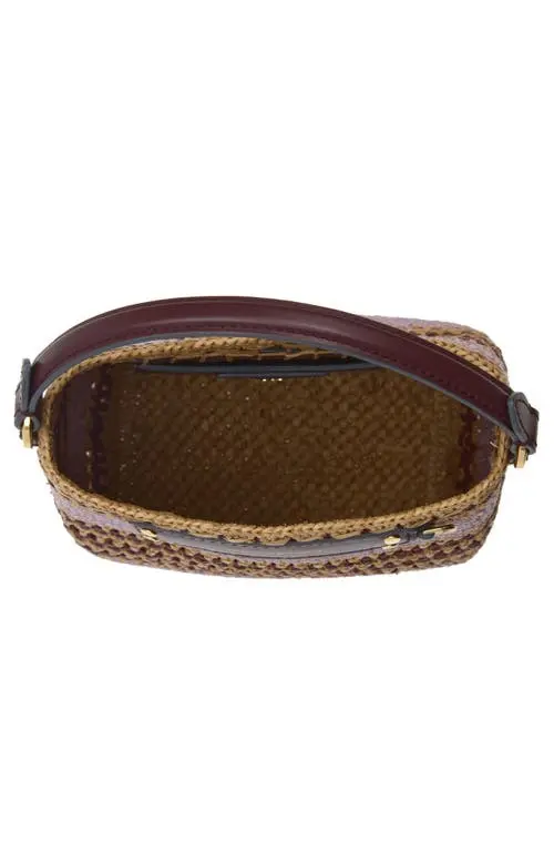 ANYA HINDMARCH Striped Raffia Crossbody Bag