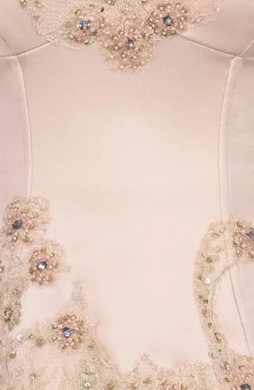 House Of Cb Saloma Embellished Satin Corset Top