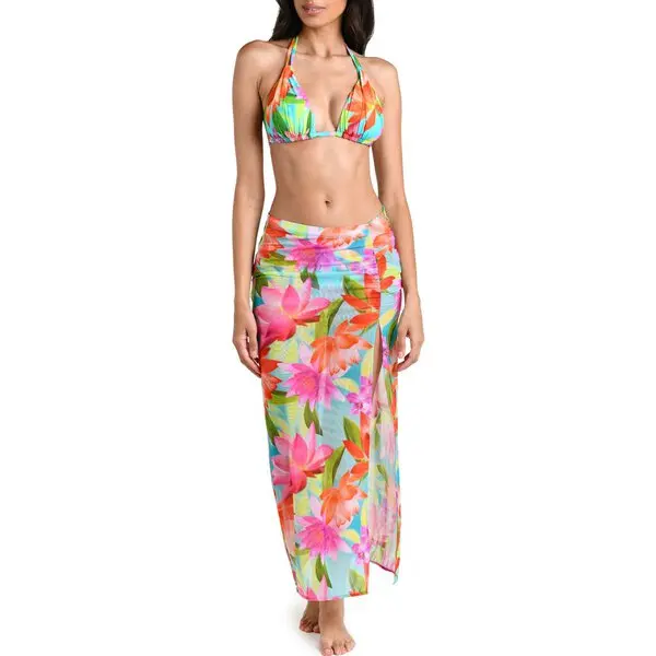 La Blanca Sunset Botanica Maxi Skirt Cover-up