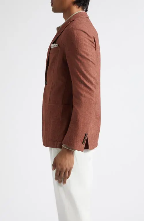 Eleventy Slim Fit Pinstripe Wool & Cotton Blend Sport Coat