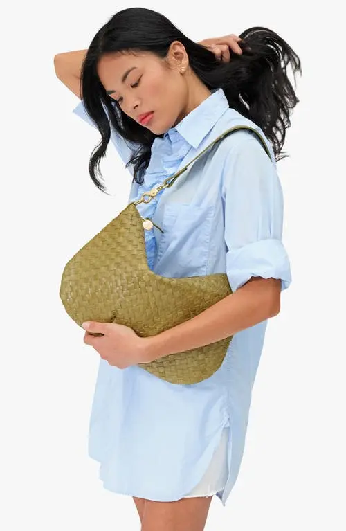 Clare V. Moyen Messenger Woven Leather Bag
