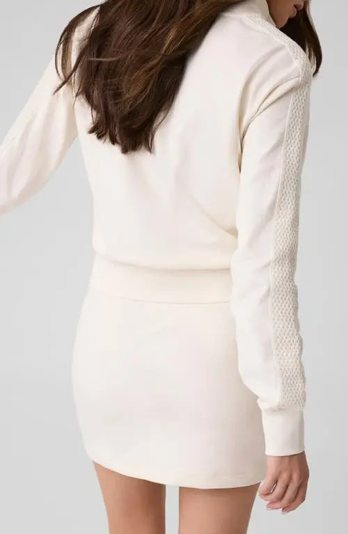 Guess Phoebe Full Zip Sweatshirt - Natural