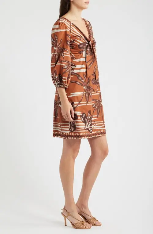 Julia Jordan Knotted Tie Minidress