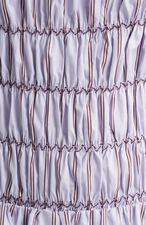 Line & Dot Andi Smocked Stripe Minidress