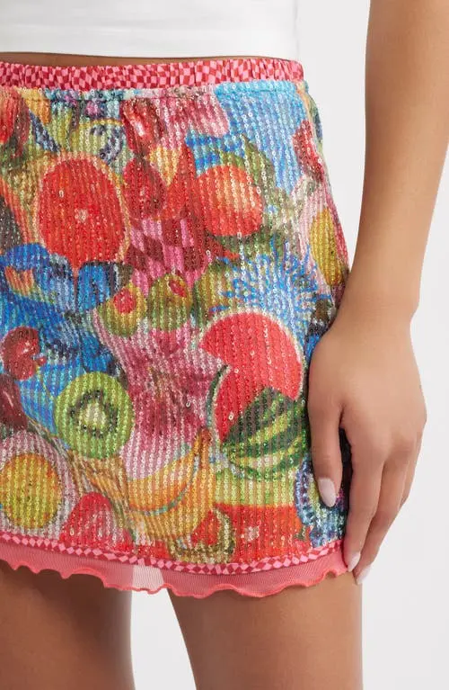 KULANI KINIS Sequin Miniskirt