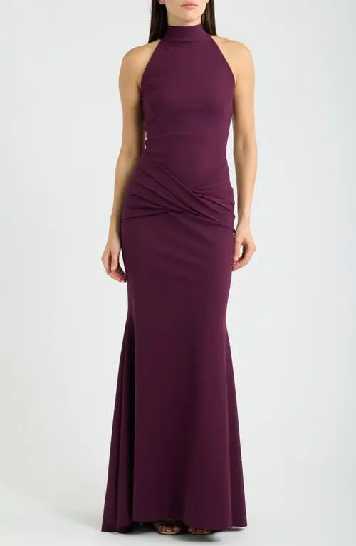 Chiara Boni La Petite Robe Zesika Halter Neck Jersey Gown