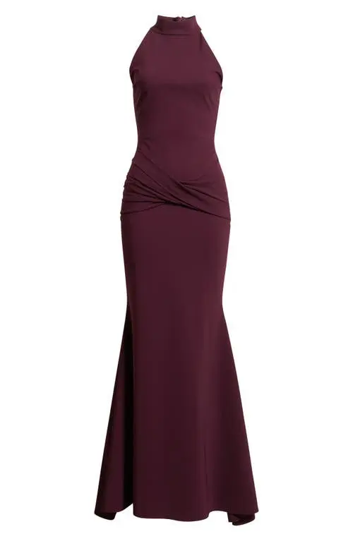 Chiara Boni La Petite Robe Zesika Halter Neck Jersey Gown