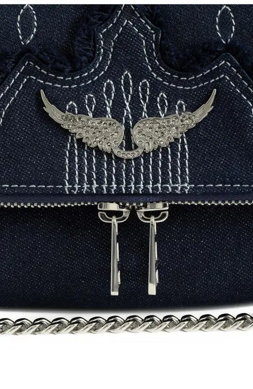 Zadig&Voltaire Rocky Ii Denim Crossbody Bag