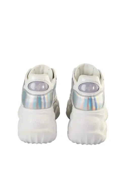 BUFFALO BOOTS Feral One Sneaker Holographic Silver
