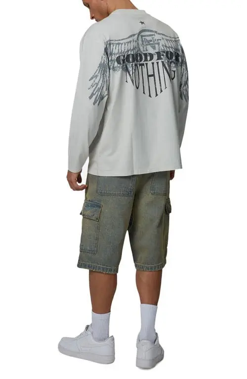GOOD FOR NOTHING Long Sleeve Eagle Tee