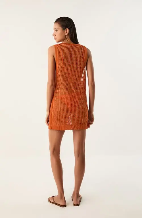 VIX PAULA HERMANNY Erika Knit Cover-up Minidress