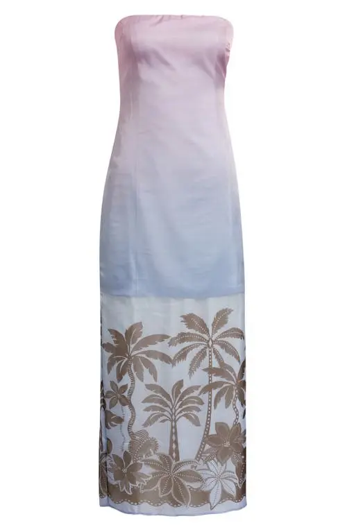 Line & Dot Dune Ombré Midi Dress