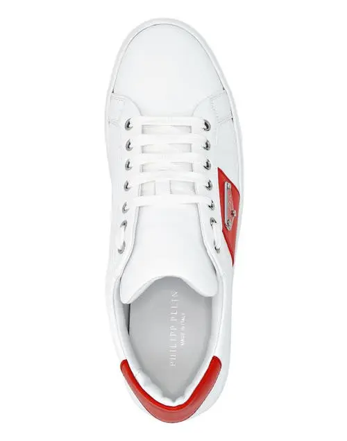 Philipp Plein Lo-top Sneakers Triangle Plein - White/red