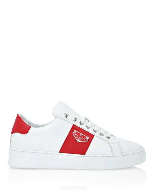 Philipp Plein Lo-top Sneakers Triangle Plein - White/red