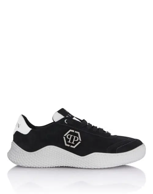 Philipp Plein Suede Runner Sneakers - Black/white
