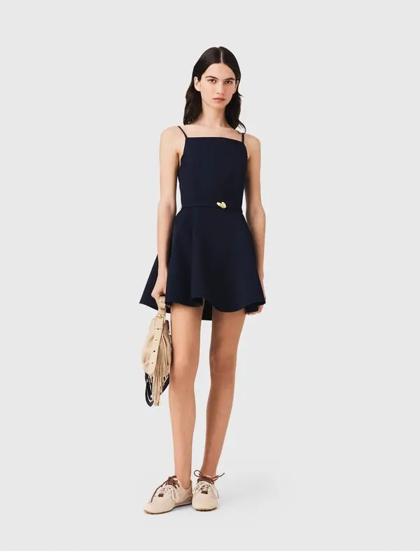 Maje Flared Dress With Straps