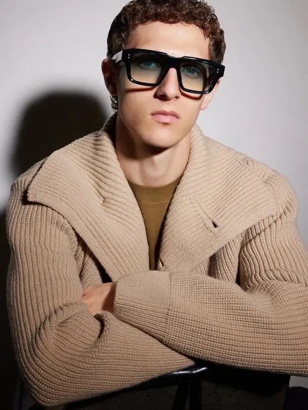 Dita Eliux Square-frame Acetate Sunglasses - Blue