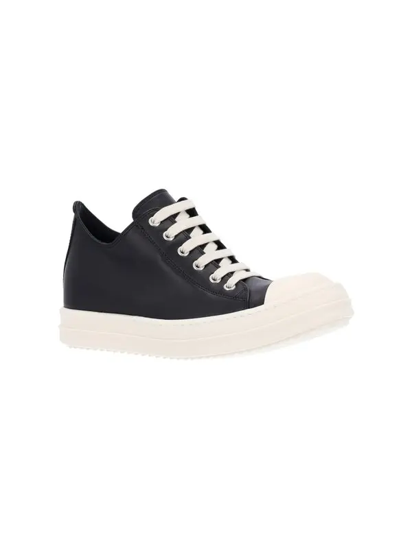 Rick Owens Low-top Leather Sneakers
