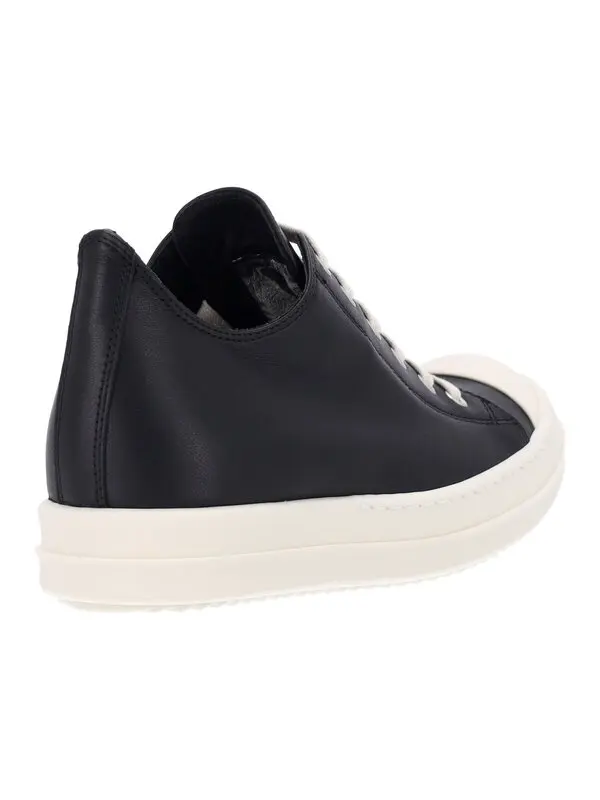 Rick Owens Low-top Leather Sneakers