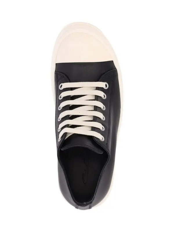 Rick Owens Low-top Leather Sneakers