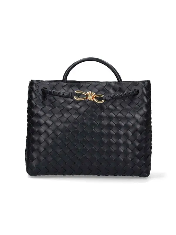 Bottega Veneta Medium Andiamo Bag - Black