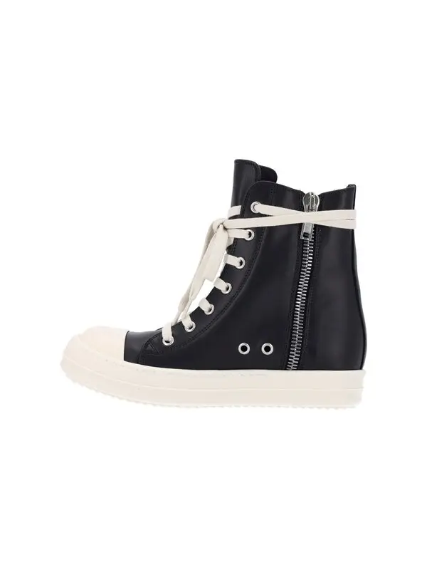 Rick Owens High-top Leather Sneakers