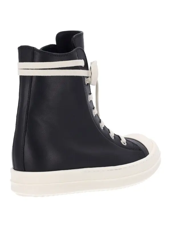 Rick Owens High-top Leather Sneakers