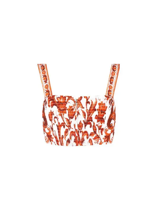 Dolce & Gabbana Cropped Top "majolica