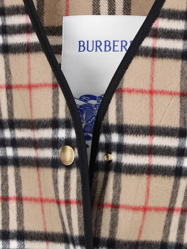 Burberry Wool And Cashmere Padding "check