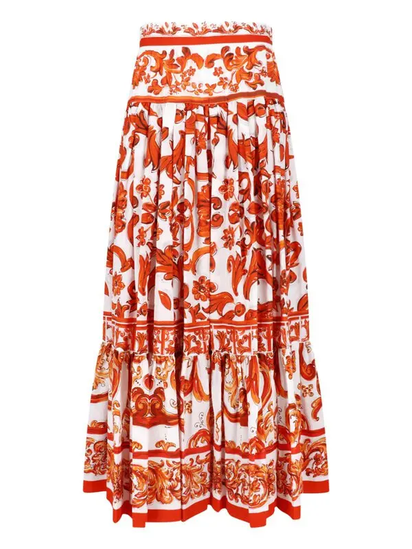 Dolce & Gabbana Maxi Skirt "majolica