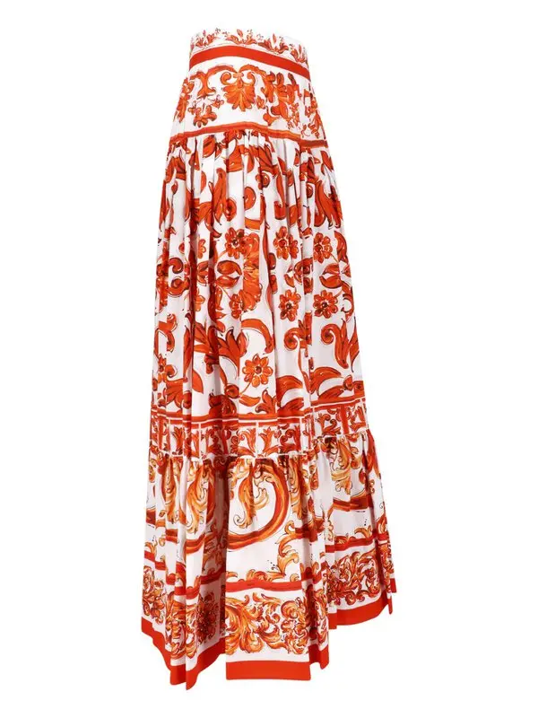 Dolce & Gabbana Maxi Skirt "majolica