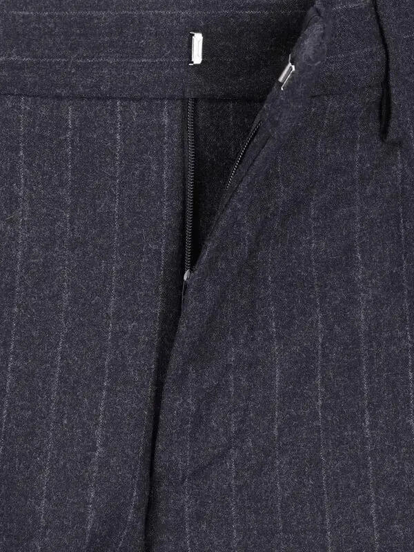 LARDINI Double-breasted Suit In Virgin Wool - Gray
