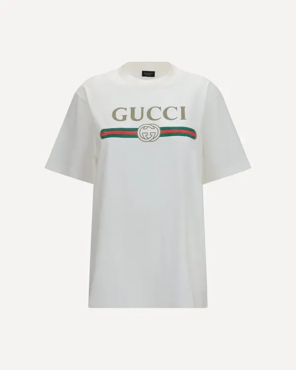 Gucci Cotton And Silk Jersey T-shirt