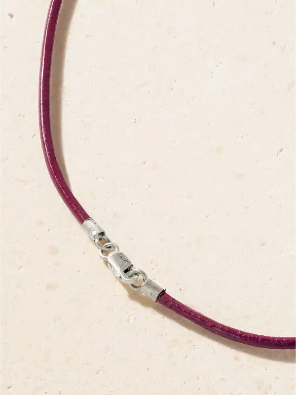 Marisa Klass 18-karat White Gold, Diamond And Tourmaline Pendant Necklace