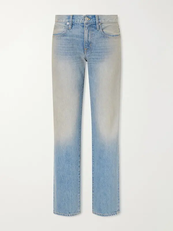 SLVRLAKE Ellie Low-rise Straight-leg Jeans - Light Denim