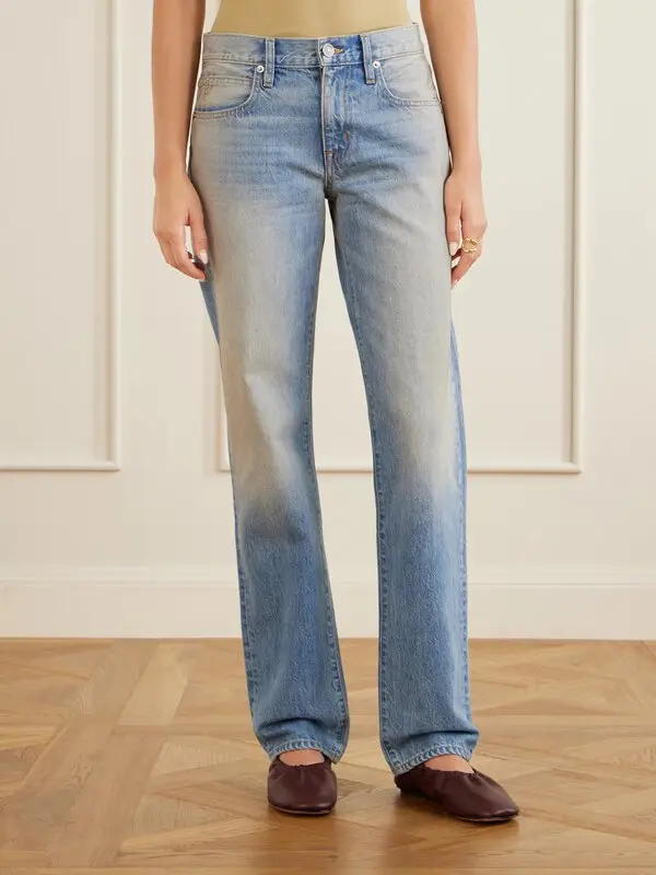 SLVRLAKE Ellie Low-rise Straight-leg Jeans