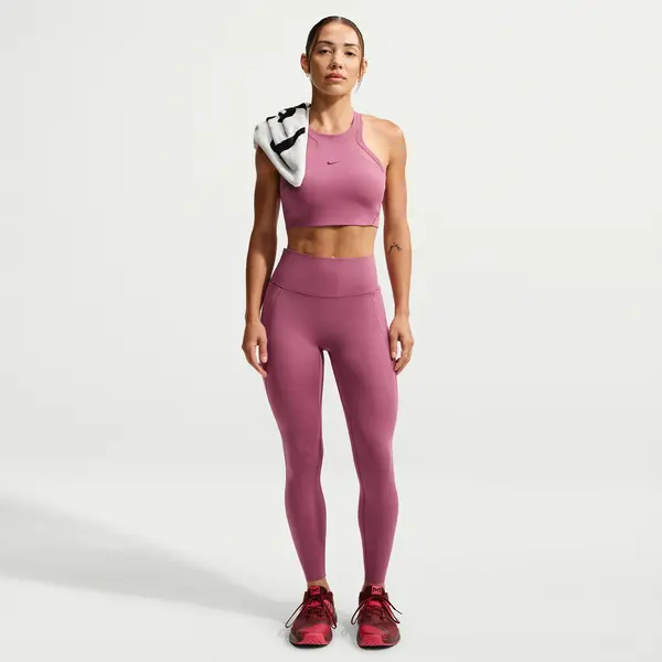 Nike Universa High-waisted 7/8 Leggings With No Front Seam - Red