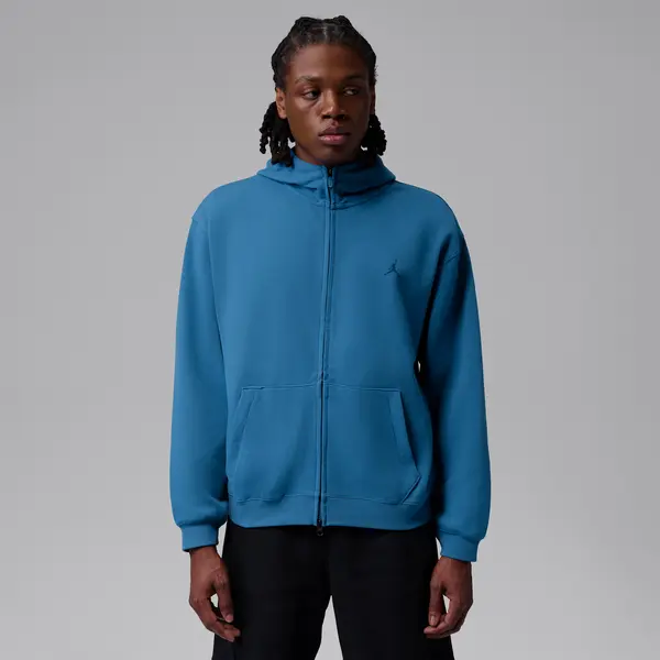 JORDAN Sport Hoop Fleece Dri-fit Full-zip Hoodie - Blue