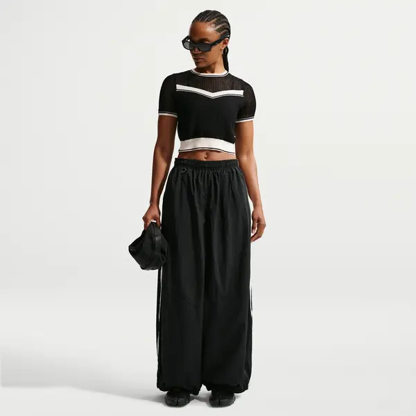 Nike Sportswear Oversized High-waisted Balloon Track Pants - Black