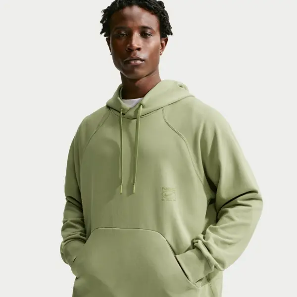Nike N.a.c. Dri-fit Oversized Fleece Training Hoodie - Brown