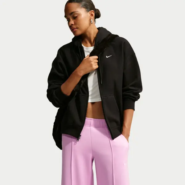 Nike Mid-rise Wide-leg Track Pants - Pink