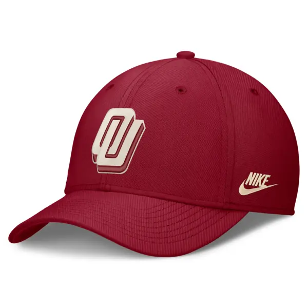 Nike Oklahoma Legacy Rise Vintage Dri-fit College Hat - Red
