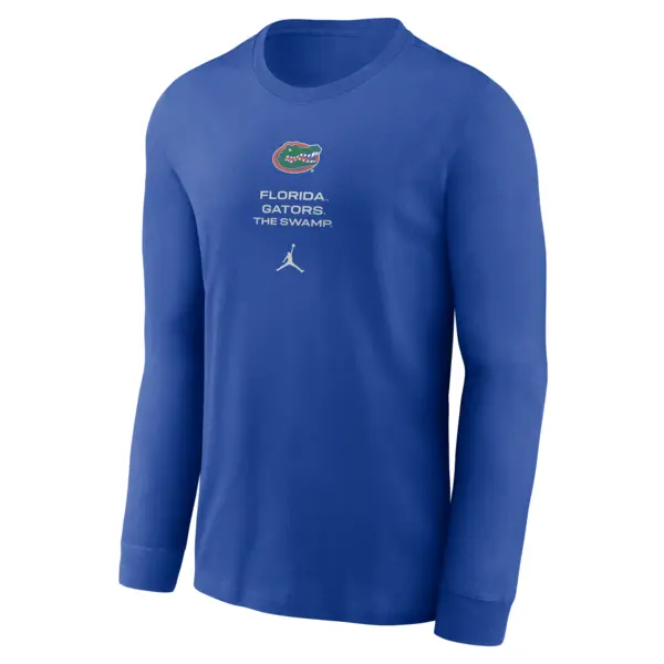 Nike Florida Gators Jordan Brand Dri-fit College Long-sleeve T-shirt - Blue