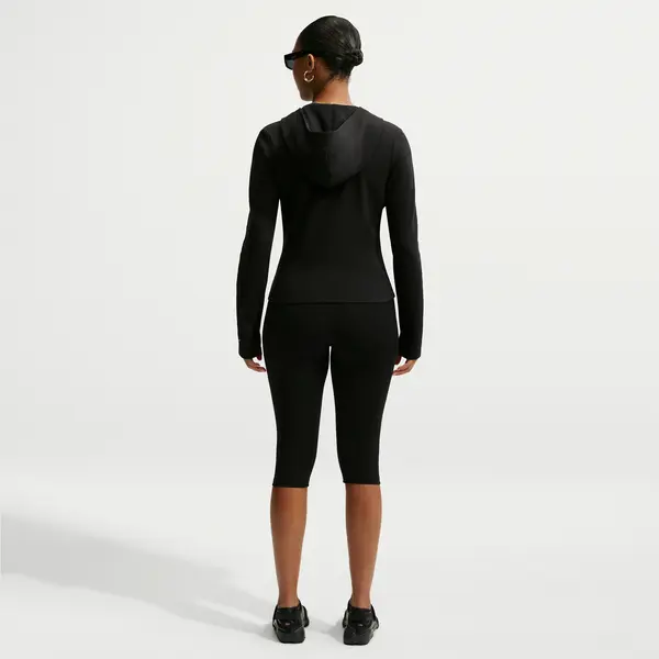 Nike Embroidered Full-zip Top - Black