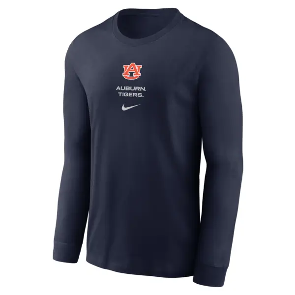 Nike Auburn Tigers Dri-fit College Long-sleeve T-shirt - Blue