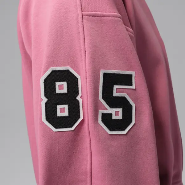 JORDAN Brooklyn Fleece Cropped 1/4-zip Top - Pink