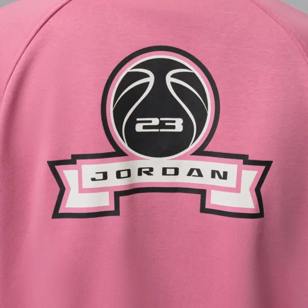 JORDAN Brooklyn Fleece Cropped 1/4-zip Top - Pink